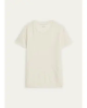 Majestic Filatures Majestic Filatures Machine Washable Cashmere Crewneck Top Milk