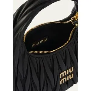 Miu Miu Matelasse Quilted Leather Hobo Bag - Soia
