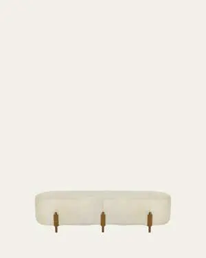 ARTERIORS Justin Hairhide Bench 62 - White