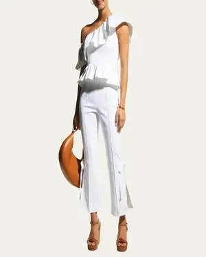 Cinq À Sept Lou Denim Flare Pants