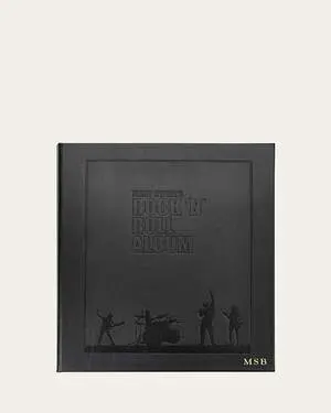 GRAPHIC IMAGE Terry O'neill's Rock N Roll Album Leather Bound Book Personalized - Black