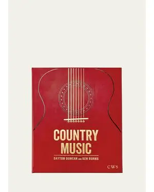 GRAPHIC IMAGE Country Music Leather Bound Book Dayton Duncan And Ken Burns Personalized - Mdred
