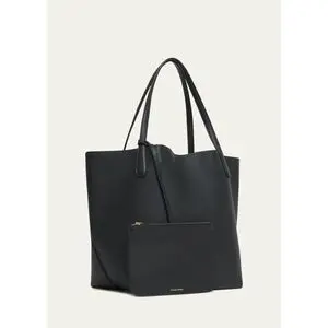 MANSUR GAVRIEL Everyday Soft Leather Tote Bag - Chocol/blk