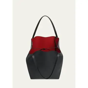 MANSUR GAVRIEL Everyday Soft Leather Tote Bag - Chocol/blk