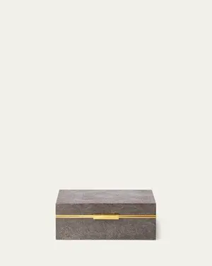 Aerin Faux Shagreen Envelope Box