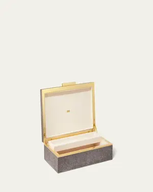 Aerin Faux Shagreen Envelope Box