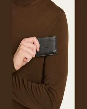 TOM FORD T-line Leather Card Holder