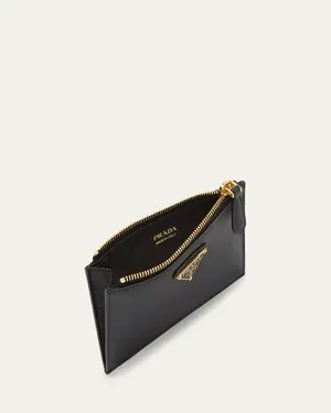 Prada Saffiano Triangolo Saffiano Wallet