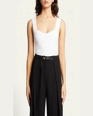A.L.C. Jordana Tank Top - White