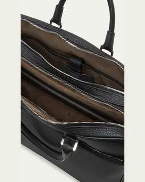 SERAPIAN Leather Double Briefcase