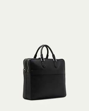 SERAPIAN Leather Double Briefcase