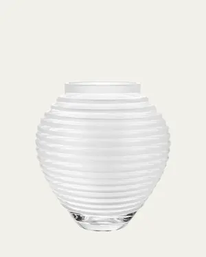 WILLIAM YEOWARD CRYSTAL Circe Frost Vase, 16 - White