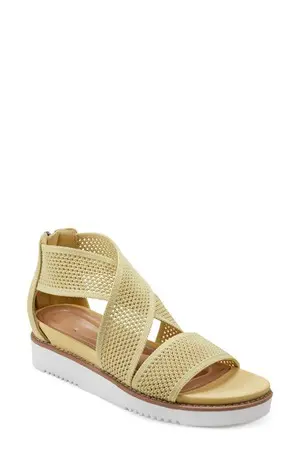 Easy Spirit Criss-cross Strappy Sandals - Beige