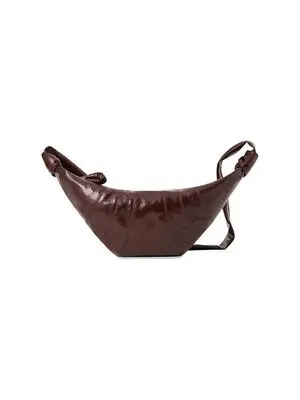 LEMAIRE Men's Medium Croissant Leather Bag - Chocolate Fondant - Chocolate Fondant