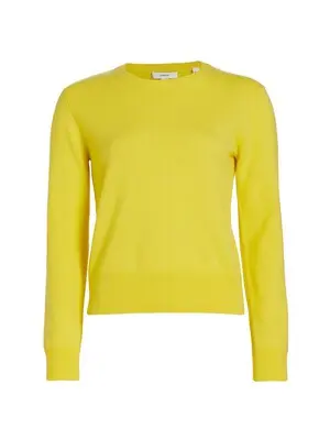 Vince Women's Cashmere Crewneck Sweater - Lemon Grass  - Lemon Grass