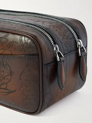 Berluti Formula 1003 Scritto Venezia Leather Wash Bag