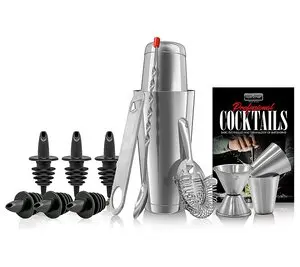 NUTRICHEF 15-pc Professional Bar & Kitchen Drin Tool Set - One-color