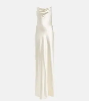 Saint Laurent Silk Satin Gown
