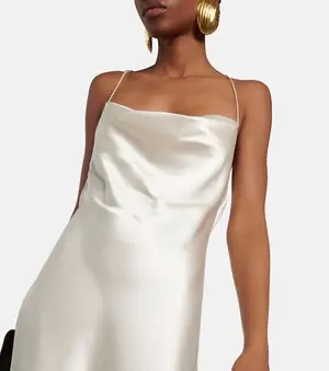 Saint Laurent Silk Satin Gown