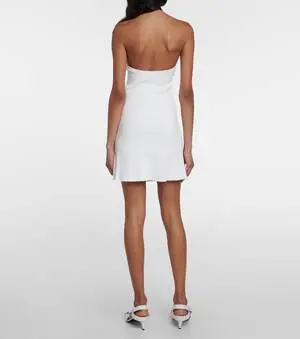 COURREGES Courrèges Ribbed-knit Halterneck Minidress