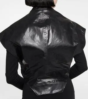 MAISON MARGIELA Leather Biker Jacket
