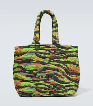 ERL Camouflage Quilted Tote Bag - Green
