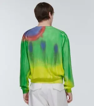 THE ELDER STATESMAN Dreamscape Cotton-blend Sweater