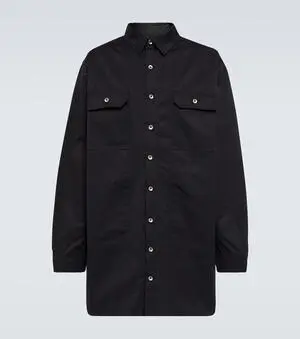Rick Owens Cotton-blend Poplin Overshirt
