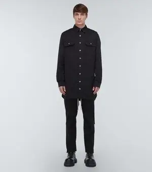 Rick Owens Cotton-blend Poplin Overshirt