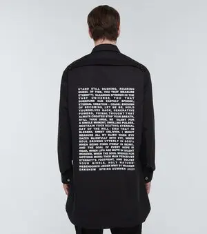 Rick Owens Cotton-blend Poplin Overshirt
