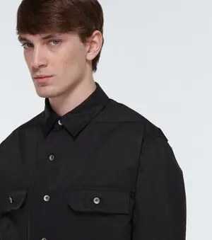 Rick Owens Cotton-blend Poplin Overshirt