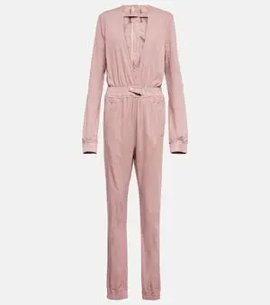 Rick Owens Coated Denim Jumpsuit - Pink