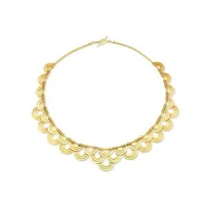 CADAR Duplex 18k Yellow Gold Collar Statement Necklace | Collar Necklace Gold