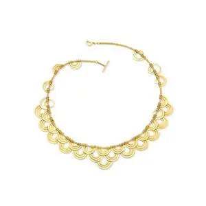 CADAR Duplex 18k Yellow Gold Collar Statement Necklace | Collar Necklace Gold