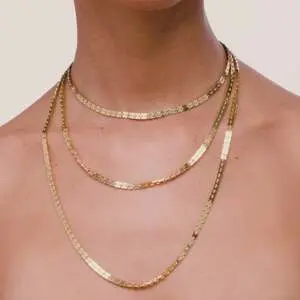 CADAR Medium Yellow Gold Foundation Chain Necklace Necklace