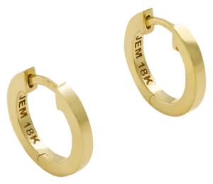 JENNIFER MEYER 18-karat Huggie Hoop Earrings - Gold