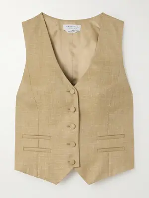 Gabriela Hearst Button Detailed Vests For Women