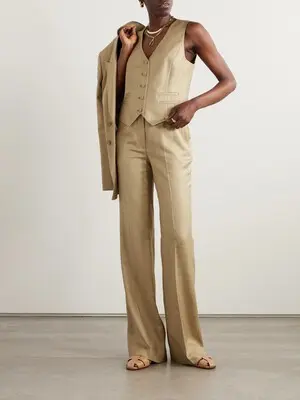 Gabriela Hearst Coleridge Wool-blend Vest - Neutrals