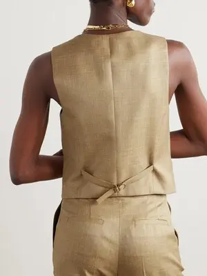 Gabriela Hearst Coleridge Wool-blend Vest - Neutrals