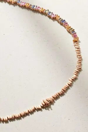 SUZANNE KALAN 18-karat Rose Sapphire Necklace