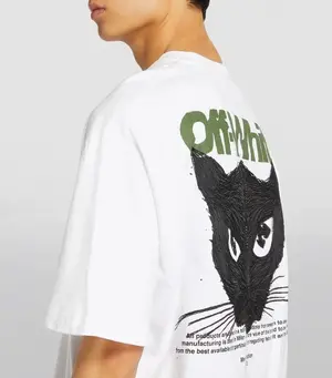 オフホワイト☆Cat Over Skate 半袖Tシャツ ホワイト Off-White Cat Over Skate T-Shirt In Multi - 49% Off