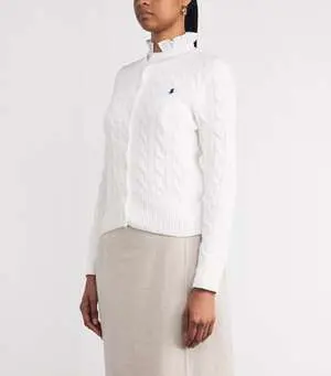 Polo Ralph Lauren Cotton Cable-knit Cardigan - White