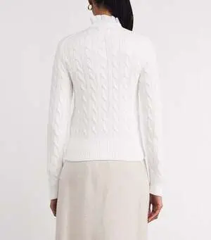 Polo Ralph Lauren Cotton Cable-knit Cardigan - White