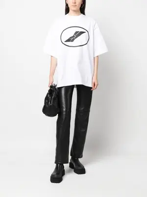 We11Done Logo-print Cotton T-shirt - White
