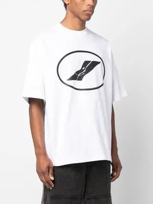 We11Done Logo-print Cotton T-shirt - White