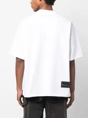 We11Done Logo-print Cotton T-shirt - White