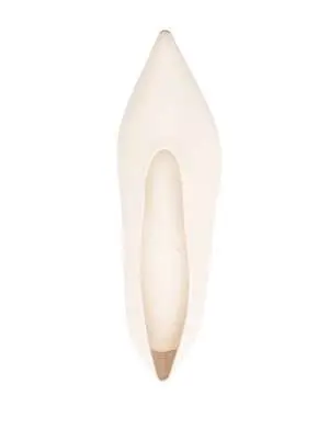 AeydĒ Clara Kitten-heel Pumps - Neutrals