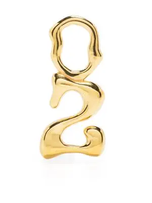 MARIA BLACK Fluent Letter Z Charm - Gold