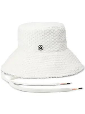 MAISON MICHEL Charlotte Bucket Hat - White