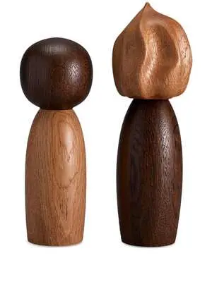 L'Objet Picanto Wood Salt And Pepper Mill - Brown